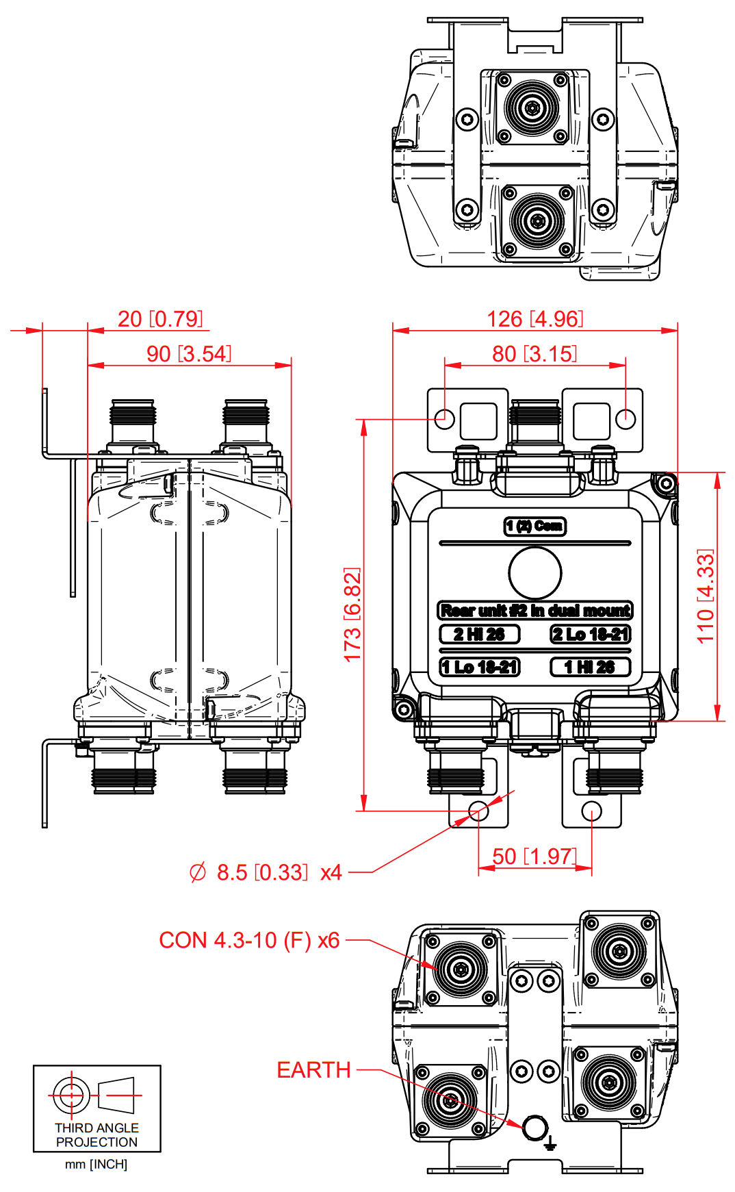 MI-241 | DIPLEXER 1800-2100/2300-2400 MHz | Kaelus