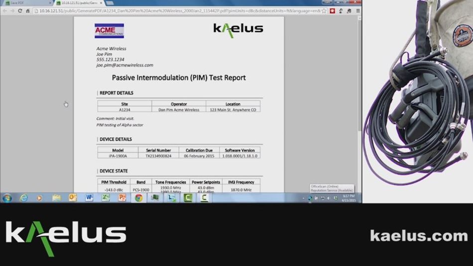 Videos | PIM Testing | Sweep Testing | Kaelus